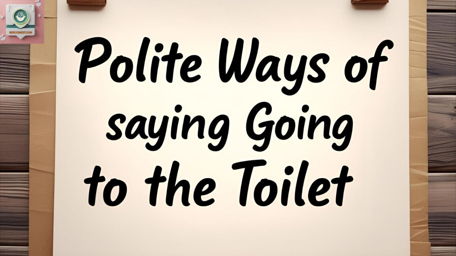 30 Polite Ways of Saying Going to the Toilet