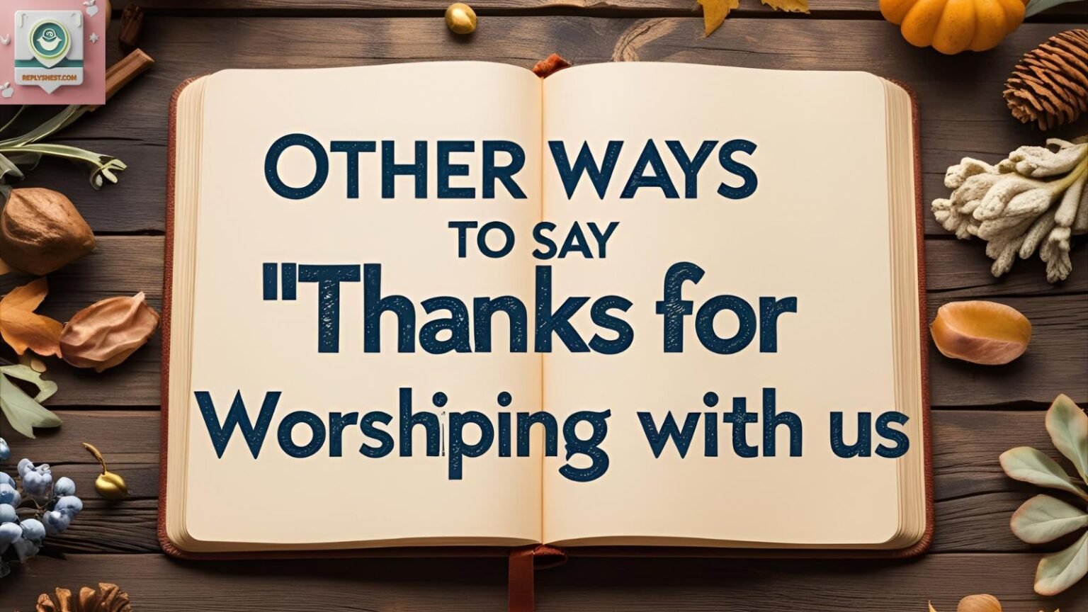 30 Other Ways to Say “Thanks for Worshiping With Us”
