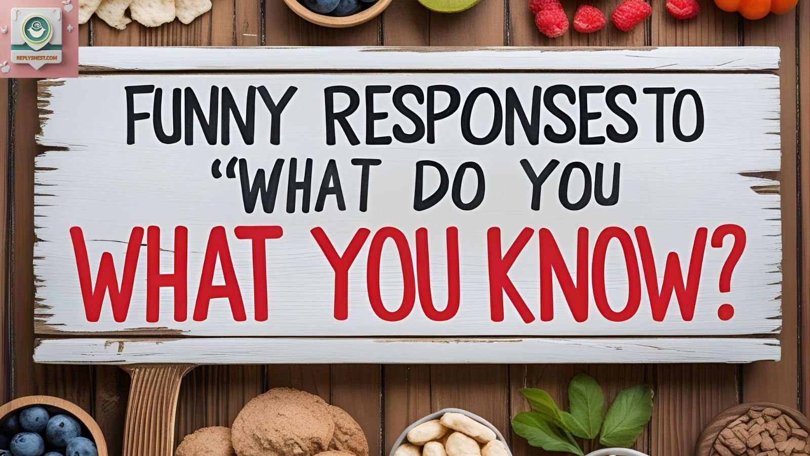 30 Funny Responses to “What Do You Know?”