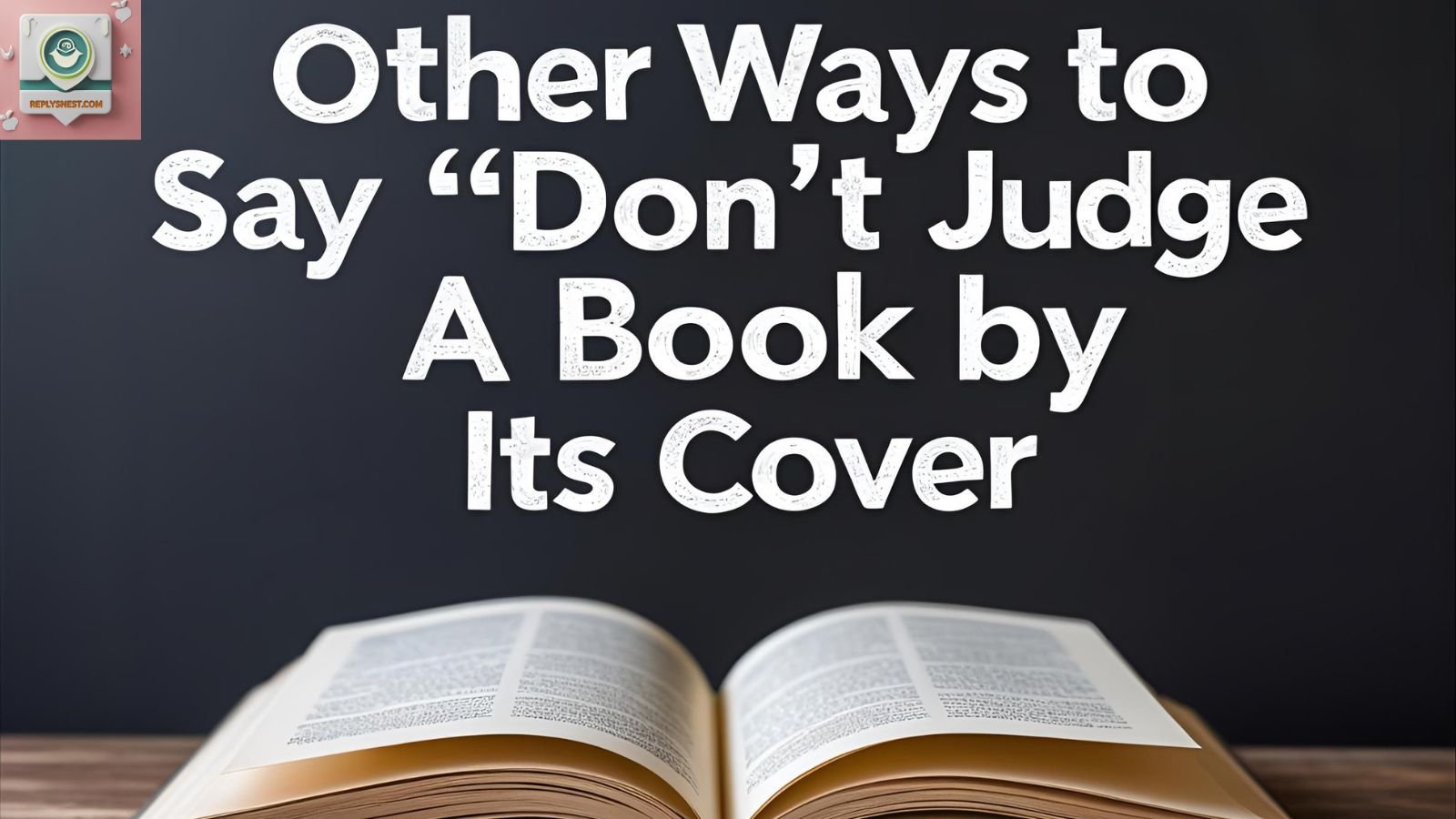 30 Other Ways to Say “Don’t Judge A Book By Its Cover”