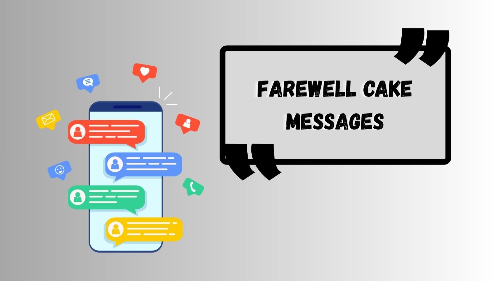 30 Farewell Cake Messages